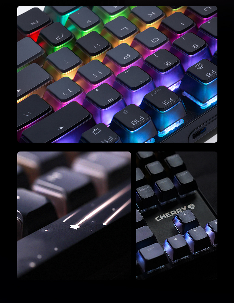 MX8.2 XAGA三透键帽游戏键盘