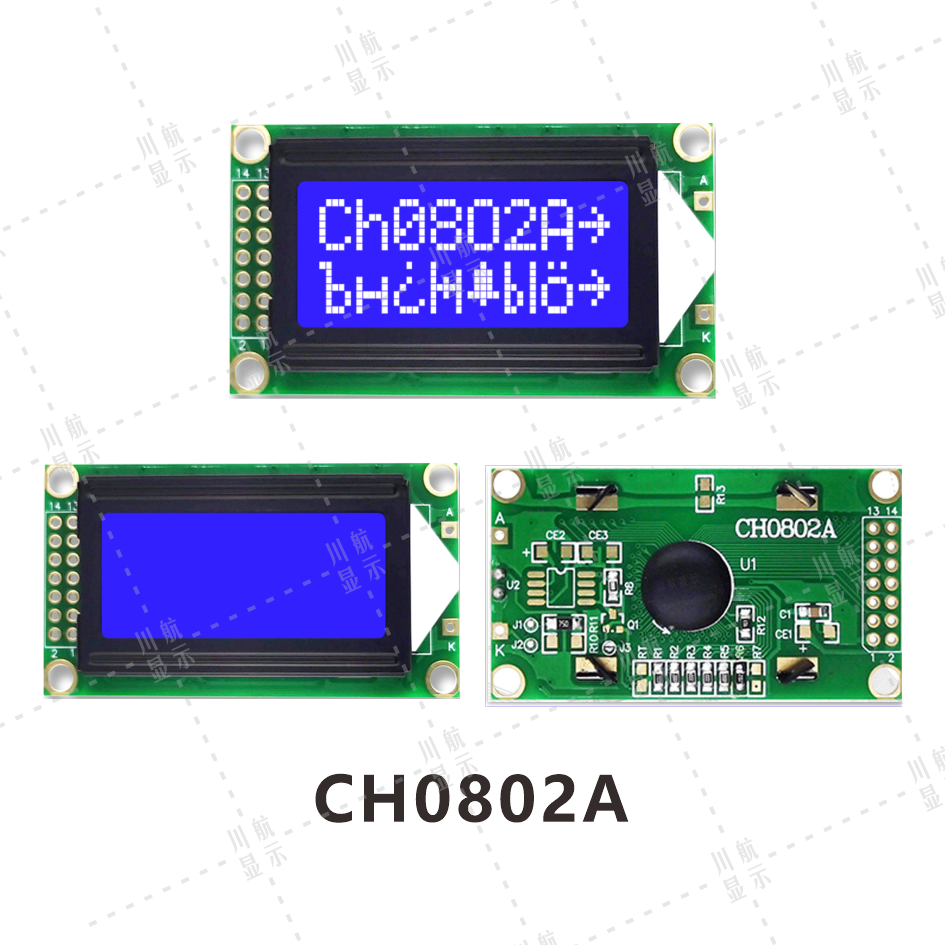 8x2 Character LCD Display Module